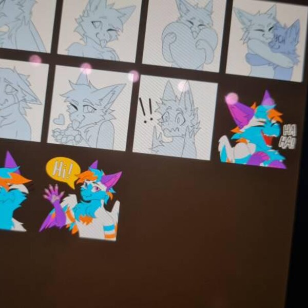 Digital Protogen Furry Emote/sticker Bases (pack 1) - Etsy