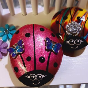 Graduation Ladybug Painted Rock - Etsy