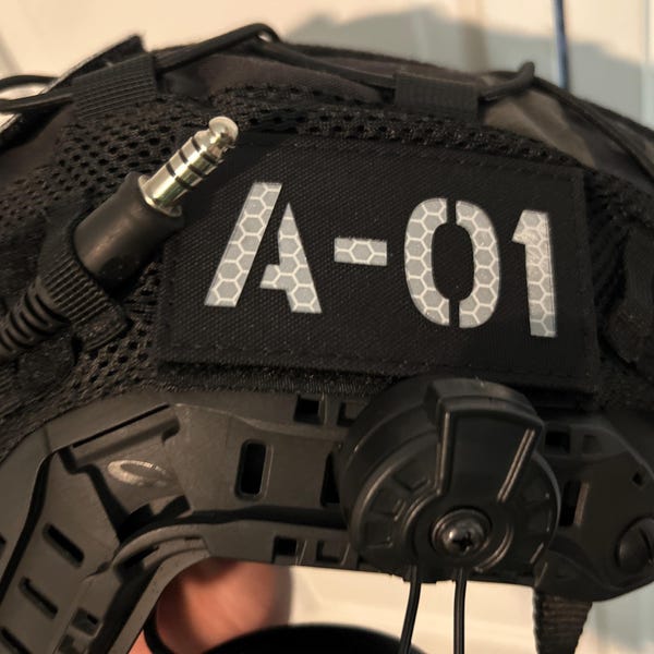 Custom Callsign Patches Your Own Text Lasercut Patch Customized IR ...