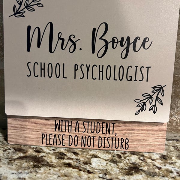 Custom Office Door Sign, Rotating Status Plate, Professional Business ...