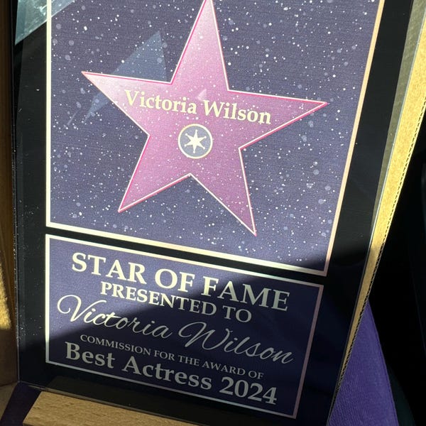 Personalized Hollywood Star Acrylic Plaque, Star of Frame Keepsake ...