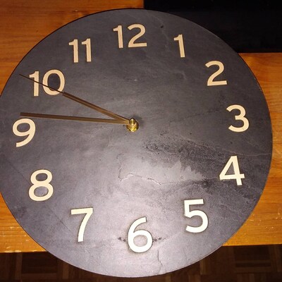 Unique Wall rustic Clock, Round Wall Clock, Eye Catching Stone Wall ...