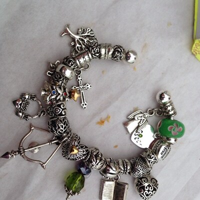 Open Book European Charm, Silver 3D Book Charm, Book Charm With Bail ...