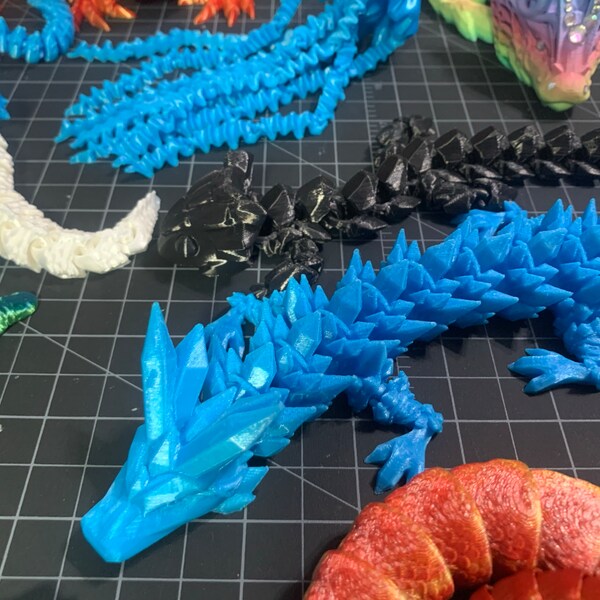 Articulated Dragon 3D Print File: Posable Dragon STL - Etsy