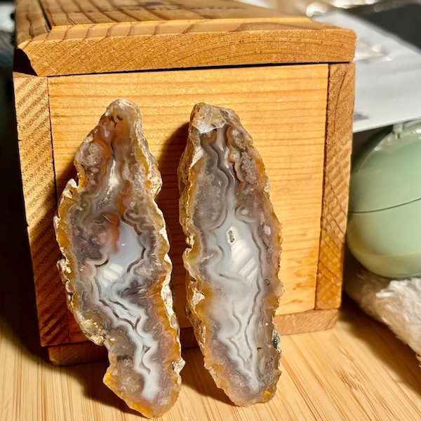 Blue and Black Banded and Crystal Agate, Crystal Quartz Agate, Turkish ...