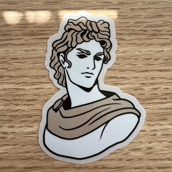 Dionysus Art Print, Greek Mythology Wall Decor, Neon Dionysus Portrait ...