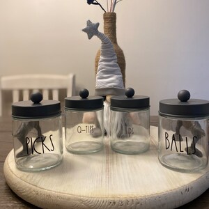 Rae Dunn Inspired Custom Bathroom Storage Decal Labels / Rae Dunn ...