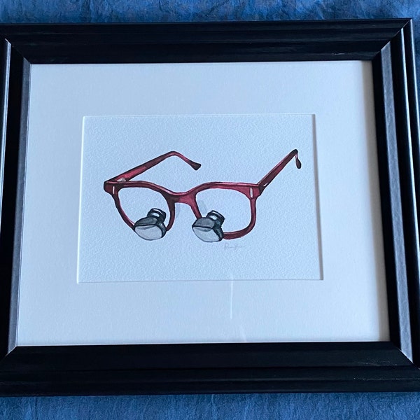 Floral Colon Watercolor Print - Floral Abstract Colon ...