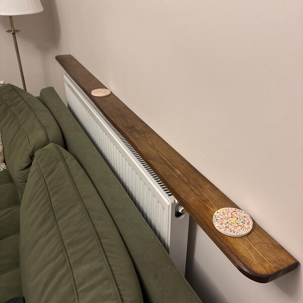 Handmade Radiator Shelf, Made From Solid Wood, Rustic Style ...