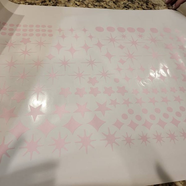 Starburst Wall Decals Star Stickers, LF325 - Etsy