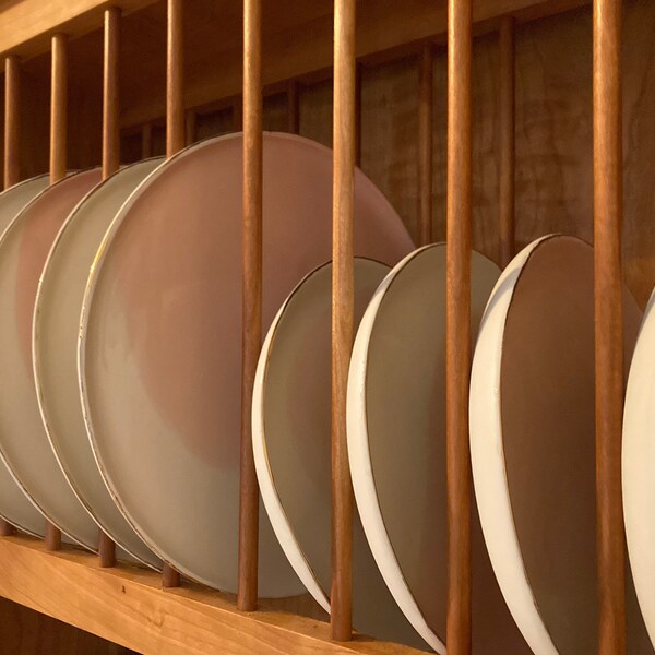 Handmade Ceramic Plates Set Hand Painted Pottery Dinnerware Ombre ...