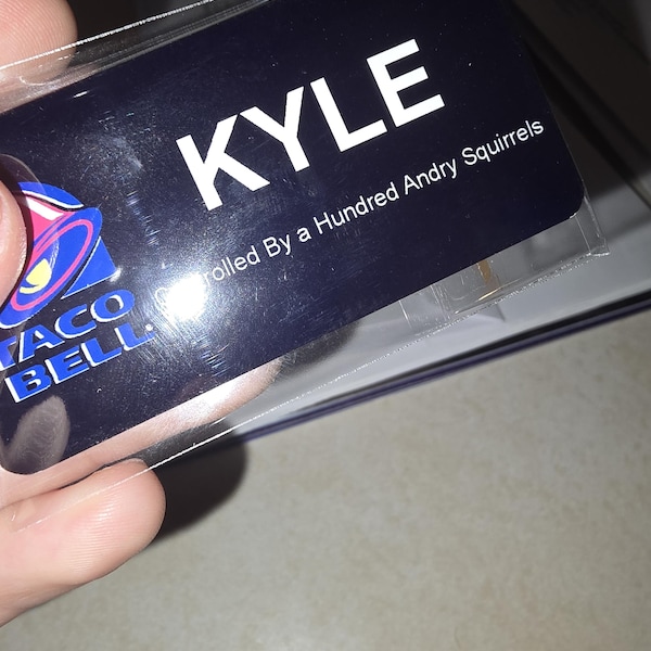 1" X 3" Chipotle Employee Name Badge - Etsy