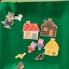 Three Little Pigs Felt Board Story 2 // Flannel Board Pieces - Etsy