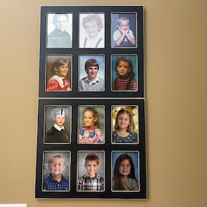 Collage Multiple Opening Picture Frame With 5 Openings 2-1/2x3-1/2 3x3 ...