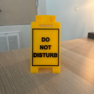 Good to Interact / Do Not Disturb 2-sided Mini Floor Sign Custom Colors ...