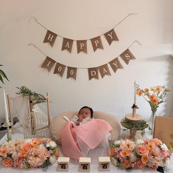 Modern Dohl Table, 100 Days Table, 1st Birthday Party Table With Free ...