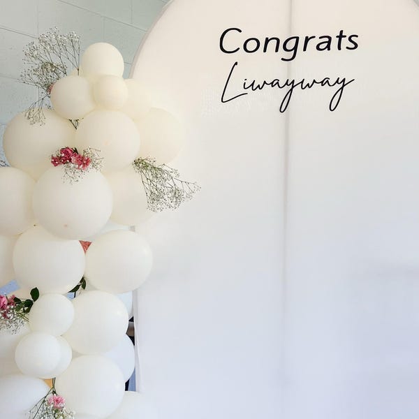 Custom Party Backdrop Sign - Party Sign - Decal - Custom Sign - Etsy