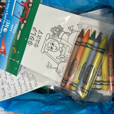 Kids Crayons or Painting Party Favor Bags. 1 Bag 1 Child Includes 8-4x6 ...