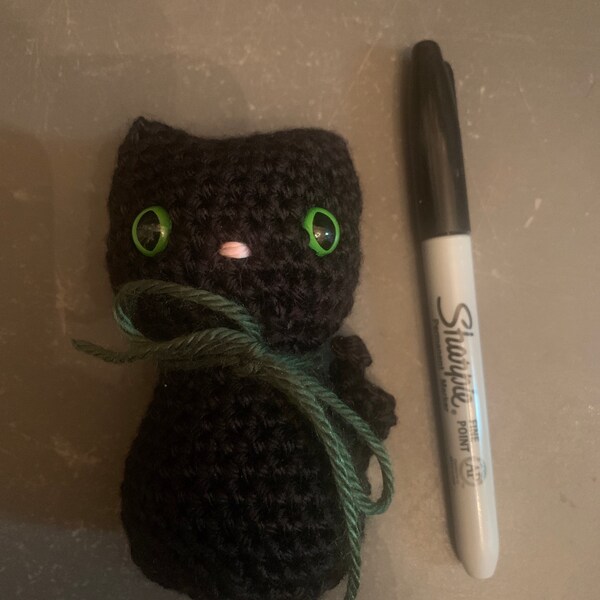 Blue Tiny Cat Plush, Teal Cat Plushie, Cat Stuff for Women, Stuffed ...