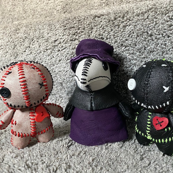 PDF Pattern Leather Dolls 3 Pack - Etsy