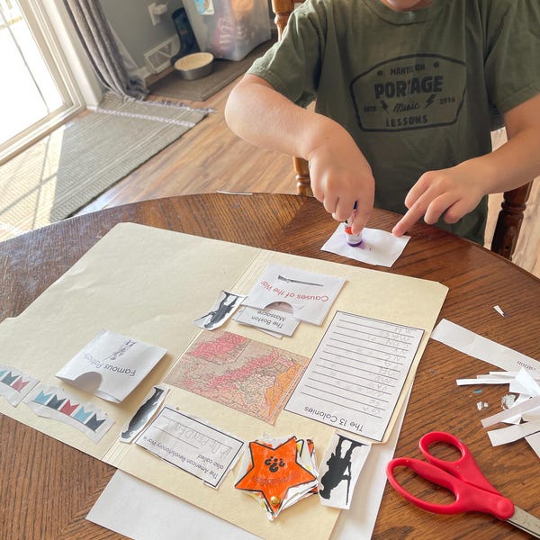 American Revolutionary War Lapbook Kit, Journaling Notebook - Etsy