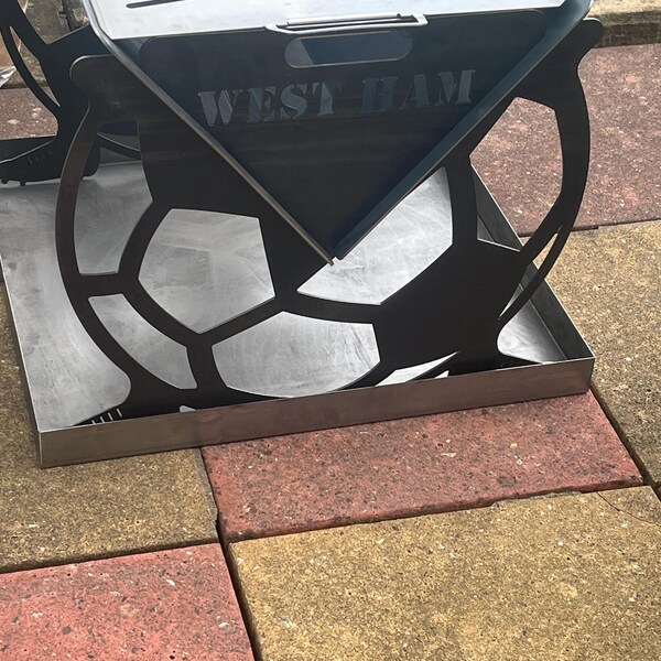 Fire Pit and BBQ Grill - Football Team, Personalisation - Medium Size ...