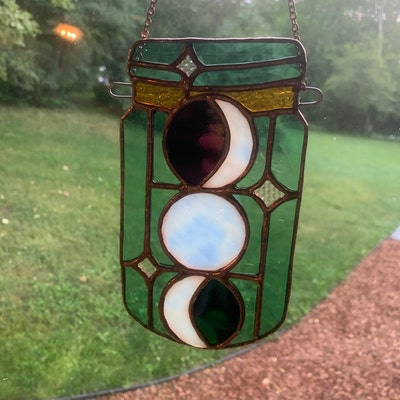 Stained Glass Pattern: triple Vision - Etsy