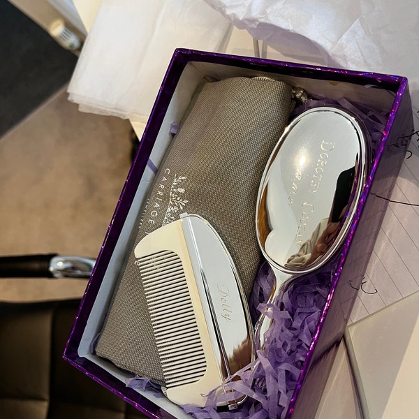Personalised Baby Brush and Comb Set, New Baby Brush, First Birthday ...
