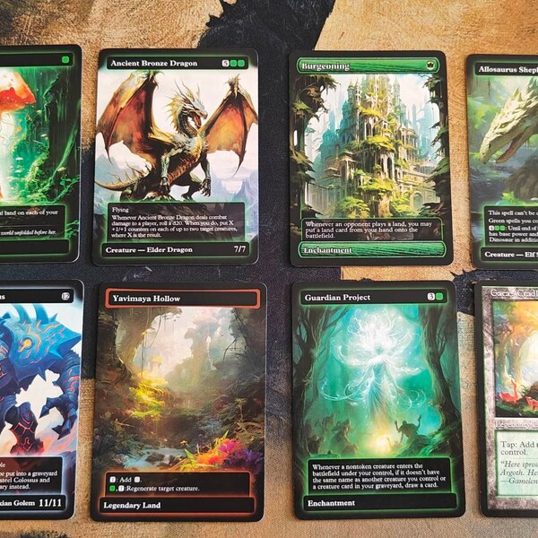 X10 Dual Lands Full Art alternative Custom Art / No Foil Edh MTG Proxy ...