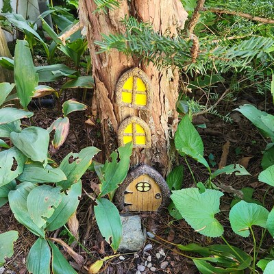 Fairy Door and Windows for Trees Glow in the Dark Fairy Tree Door Fairy ...