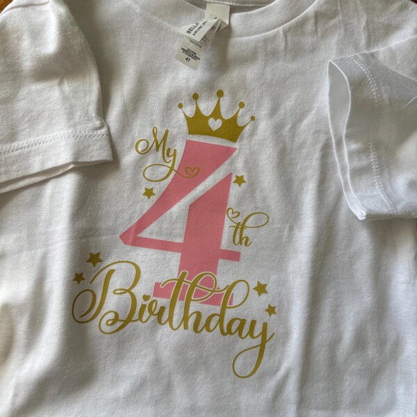 Family Matching Girl Princess Birthday Shirts, Birthday Girl Shirt, Birthday Girl Party ...