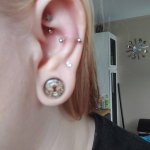 16g, Very Tiny Balls, Septum, Tragus, 16g 6mm Circular Barbells 2mm ...