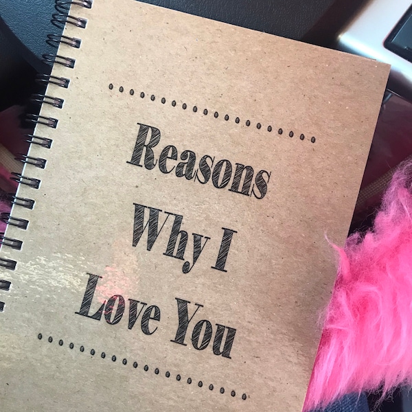 Reasons Why I Love You Journal Love Notes Notebook for Couples ...