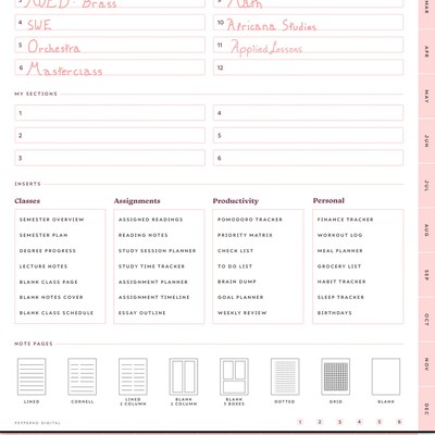Portrait Fitness Digital Planner for iPad and Tablet Undated Wellness ...