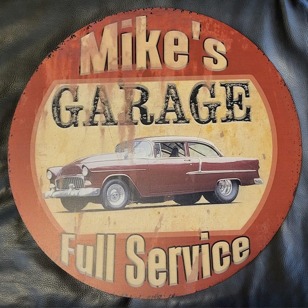 Vintage Custom Car Sign for Garage - Etsy