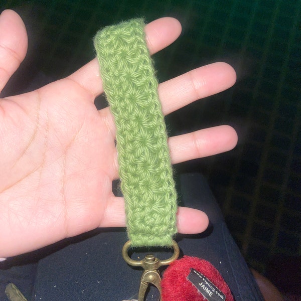 Crochet Keychain,crochet Key Fob,artsy Arthurs,wristlet Key Fob,boho ...