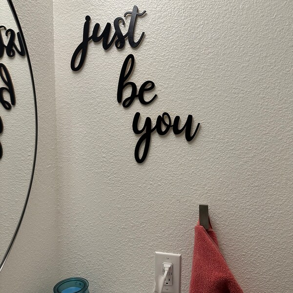 Just Be You Wooden Wording-just Be You Sign - Etsy