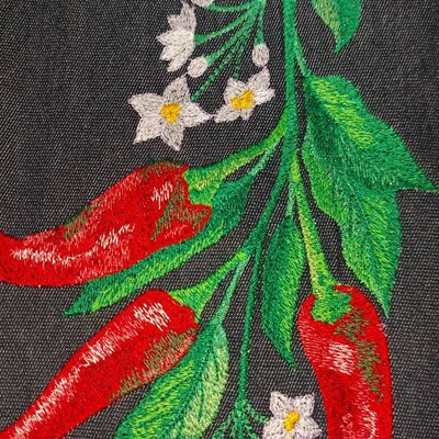 Hot Pepper Set Machine Embroidery Design Applique Pattern Digital ...