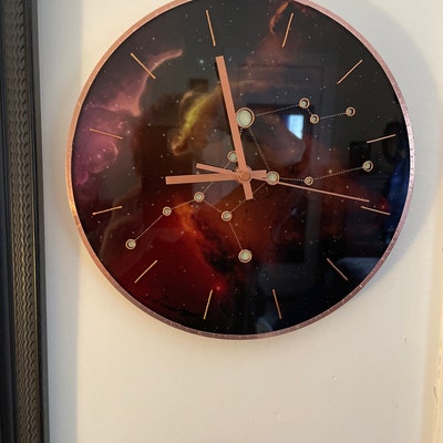 Pluto Wall Clock, Scorpio Sign Gift, Unique Wall Decor, Planet Wall ...