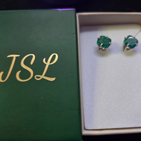 Natural Dark Red Ruby Earring, Deep Red Genuine Ruby Studs, Raw Ruby ...