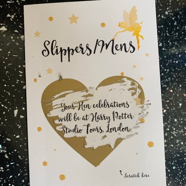 Hen Do Surprise Card Scratch, Hen Night Card, Card for Bride to Be, Hen ...