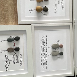 Pebble People 6 Coloured Dogs Pebblessmoothish and Flatish - Etsy