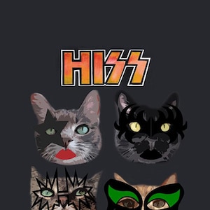 KISS Masks - SVG Vector File. Kiss Makeup Mask. Instant Download for ...