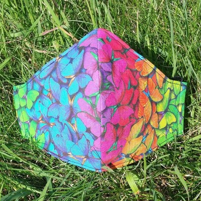 Four Size Face Mask Pattern and Instructions Large Medium Small X-small ...