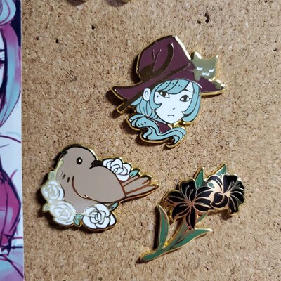 Mint Witch With Cat Familiar Hard Enamel Pin STANDARD Grade - Etsy