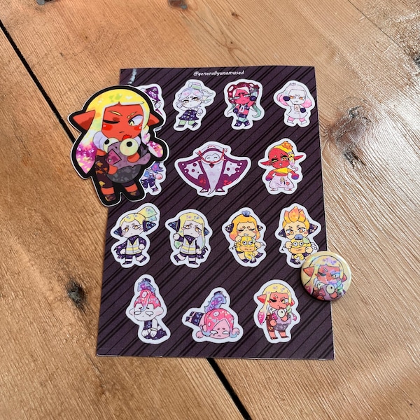 Splatoon Sticker Sheets - Etsy