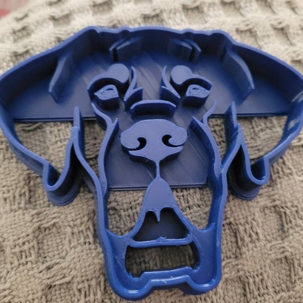Great Dane Daniff Dog Custom 3D Printed Cookie Cutter Stamp Fondant Doh ...