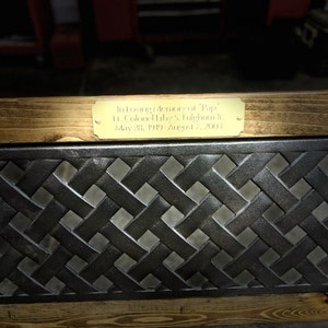 In Loving Memory Park Bench Memorial Plaque Brass Custom Engraved ...