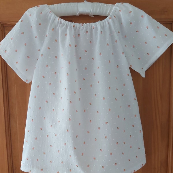 VERY EASY Girls Top Pattern Pdf, Girls Sewing Pattern Pdf, Peasant Top ...