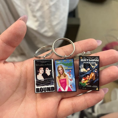 Miniature VHS Movie Keyring ANY Movie You Like Novelty 80s Film Gift ...